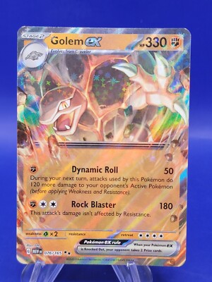 Golem ex - 076/165 Double Rare Scarlet and Violet 151 Pokemon TCG | eBay