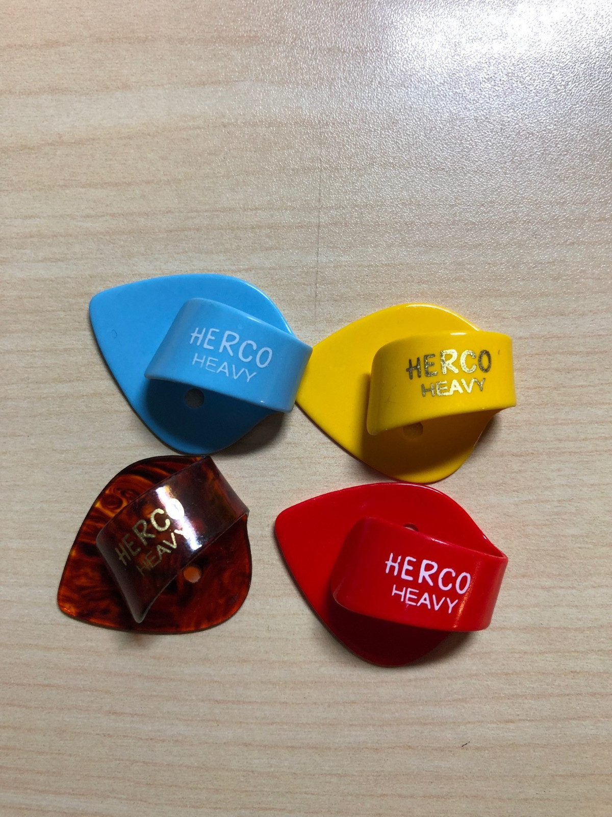 3-Pack of Herco Flat Thumb Picks - Heavy | eBay