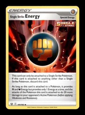Pokemon Battle Styles SINGLE STRIKE ENERGY 141/163 | eBay