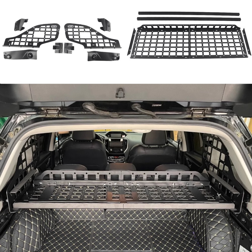Molle Panel Rear Trunk Shelf Cargo Organizers for Subaru Forester 2019 ...