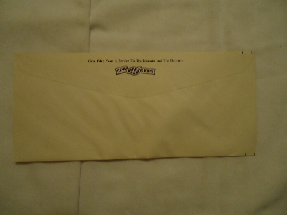 The Canton Automobile Club AAA CANTON OHIO envelope 1956 | eBay