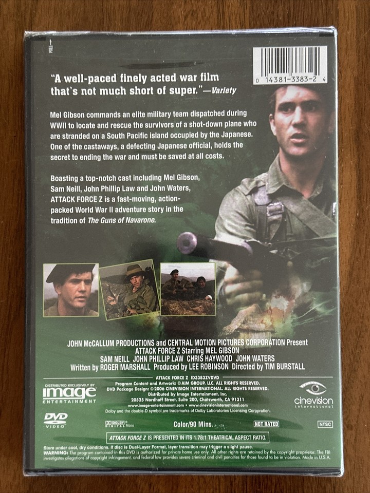 Attack Force Z [1982] (DVD, 2007) Mel Gibson NEW 14381338324 | eBay