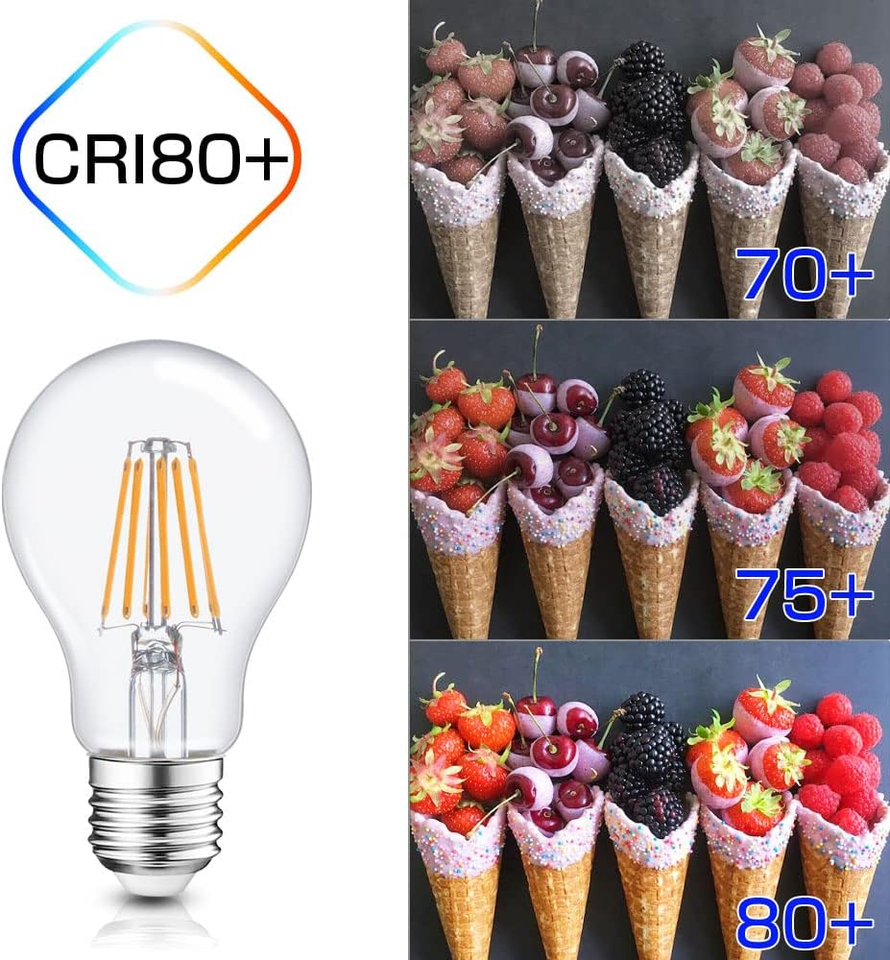 Efficient 12V LED Bulb 6W 600Lm - E26/E27 Base - 12-24V AC/DC - 4 Pack ...