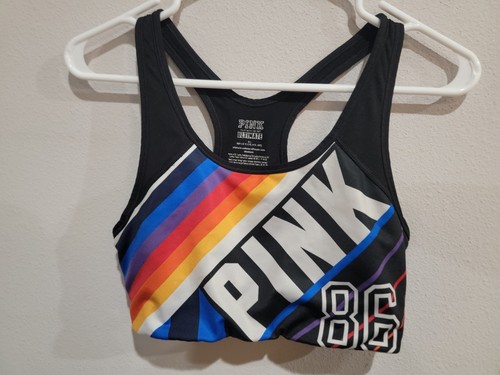 Victoria’s Secret PINK Ultimate Unlined Sports Bra Logo Pink M | eBay