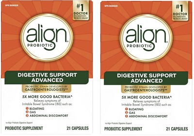 Align Probiotic Extra Strength Digestive Support 42 Capsules Exp 02/26 ...