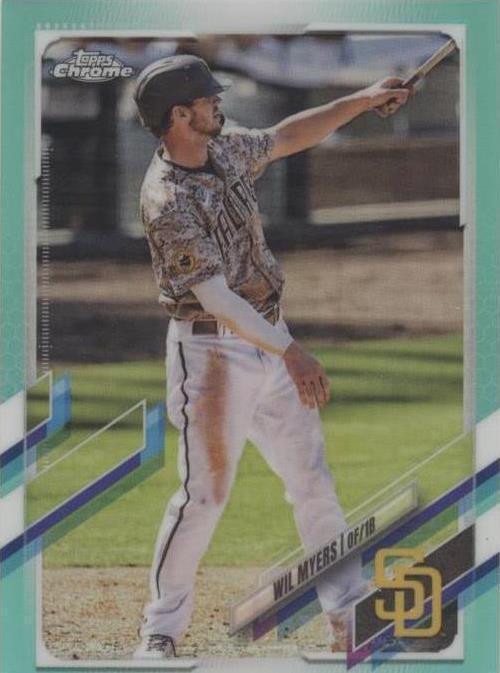 2021 Topps Chrome - Wil Myers #217 Aqua Refractor /199 for sale online ...