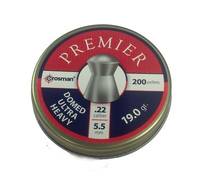 Crosman Premier Ultra Heavy Domed .22 5.5mm Pellets Air Gun Air Rifle ...