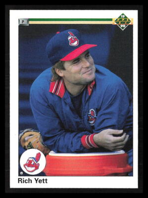 Rich Yett 1990 Upper Deck #595 Cleveland Indians | eBay