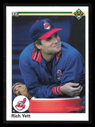 Rich Yett 1990 Upper Deck #595 Cleveland Indians | eBay