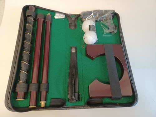 Golf Putter Practice Travel Set ~ Portable Indoor Putting Executive ...