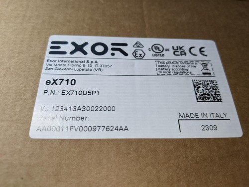 EXOR EX710 HMI 10.1” TFT 1280x800, PCAP Touchscreen, EX710U5P1 | eBay