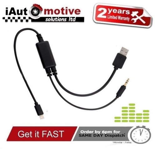 Bmw Mini iPod iPhone 6 7 8 X 11 12 13 Interface Audio USB Cable Lead ...