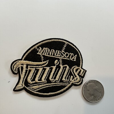 MINNESOTA TWINS MLB Vintage Embroidered Iron On Patch 3” x 2.5 Oval MLB ...