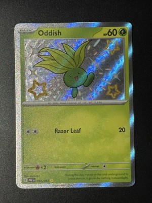Pokémon TCG Oddish Paldean Fates Holo Card 092/091 Baby Shiny | eBay