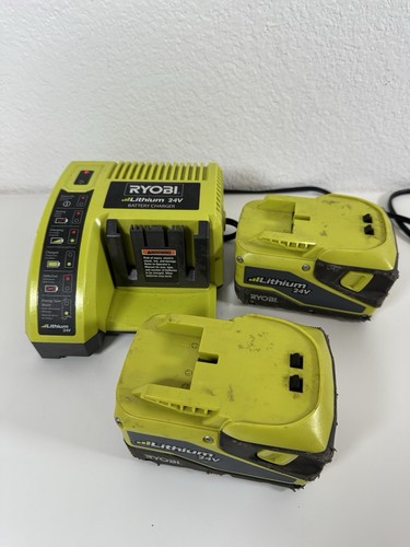 Ryobi 24v Charger And Batteries OP140 OP241 Lithium VHTF *read* | eBay
