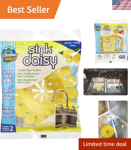 Sink Daisy Strainers: Lemon Fresh Drain Protectors - 2 Pack for ...