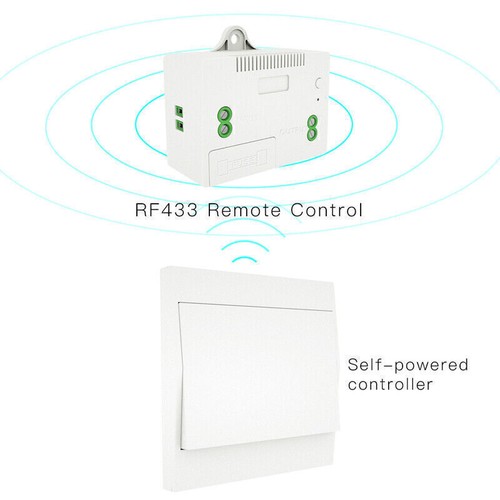 433MHz Wireless Remote Control Kinetic Self-powered No Battery Wall ...