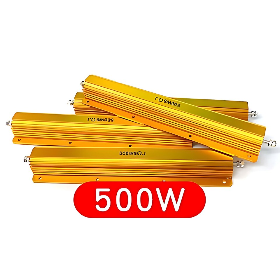 100 200 300 500W Watt High Power Golden Aluminium Load Metal Resistor ...