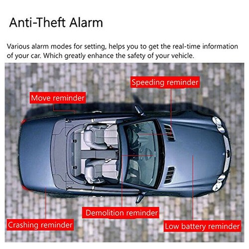 LED OBD Car Tracking GSM Locator Relay GPS Tracker Anti-theft Real Time ...