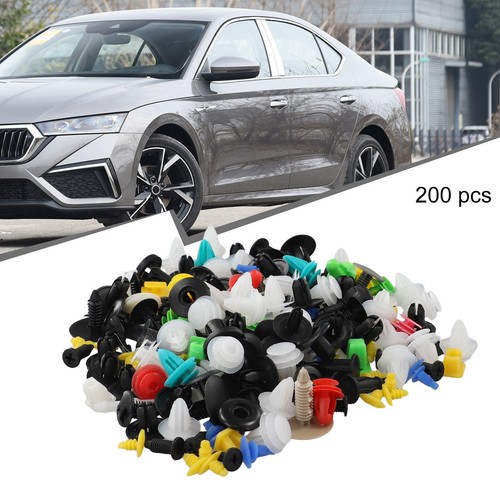 Heavy Duty Plastic Car Body Rivet Fasteners Trim Moulding 200 Count ...