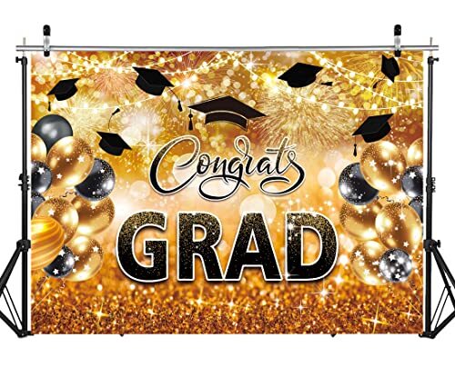 Gold Glitter Graduation
