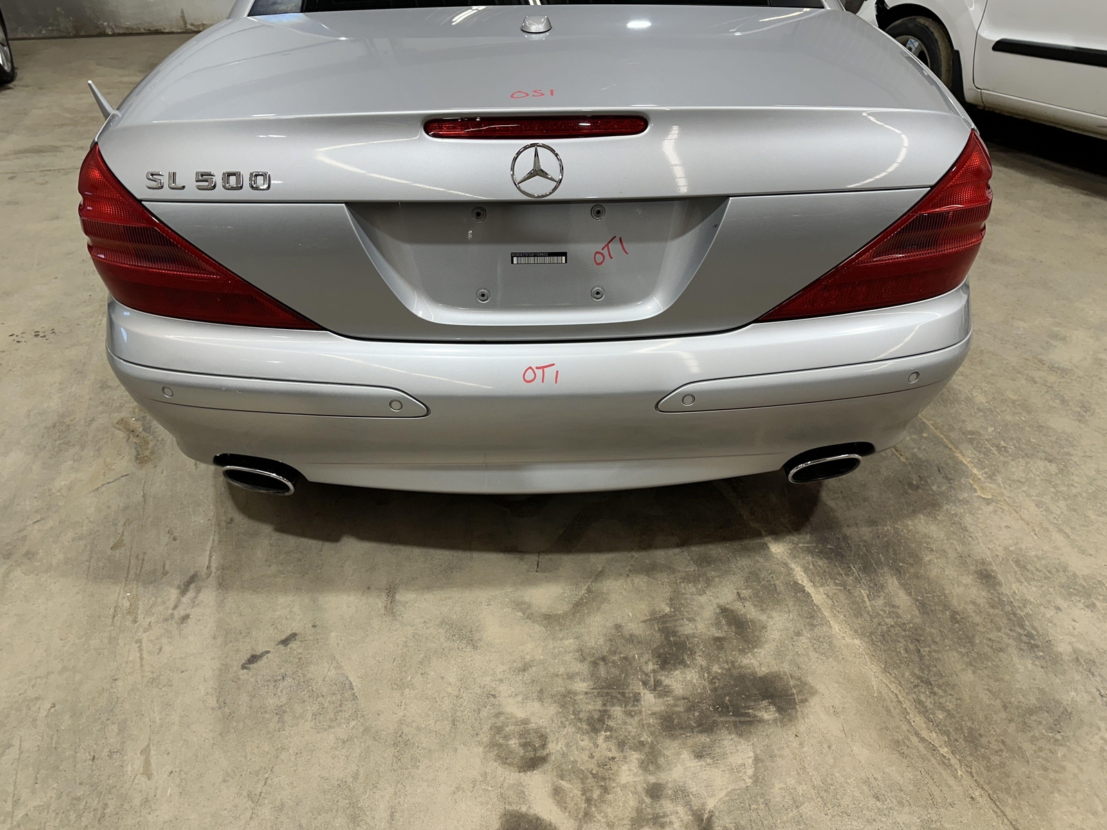 03-12 MERCEDES SL500 REAR BUMPER COVER IRIDIUM SILVER METALLIC 775U | eBay