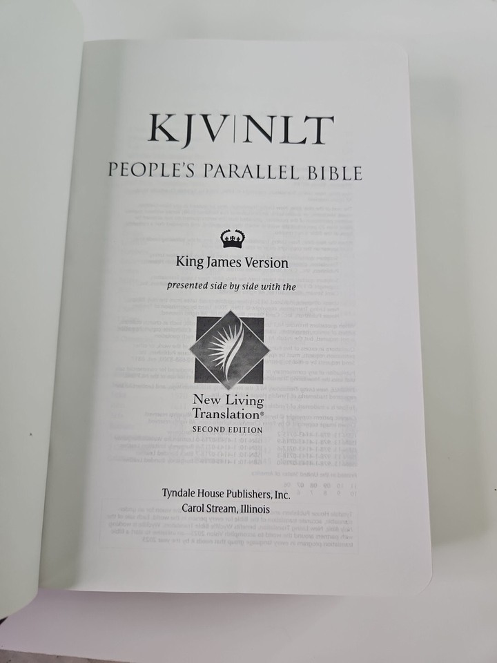 Holy Bible: People's Parallel Edition/KJV/NLT - Burgundy Bonded Leather ...
