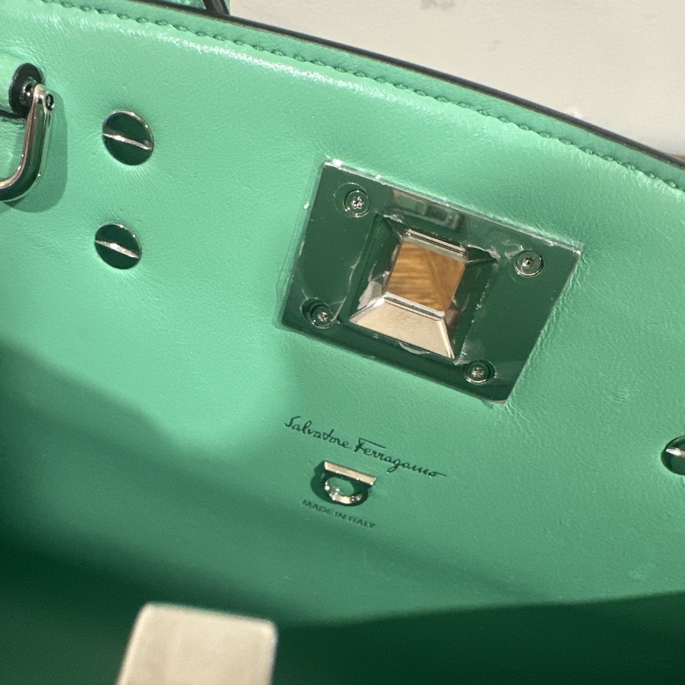 Salvatore Ferragamo Studio Box Bag | eBay