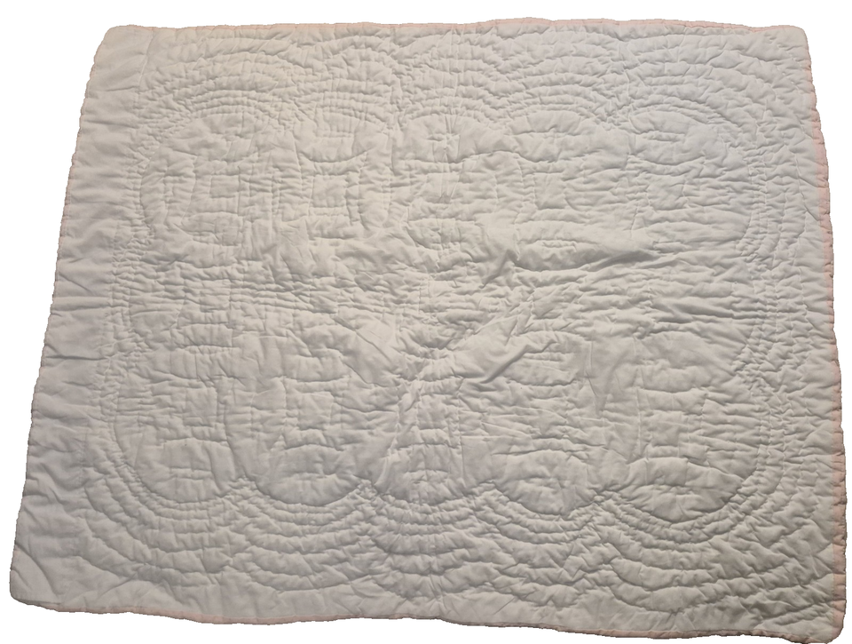 BRIGHT FUTURE Baby Quilt Blanket by JC Penny 36 X 45 Pastel Floral Girl ...