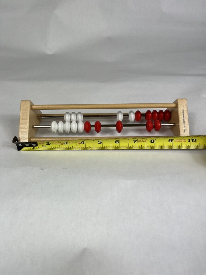 New Abacus Individual Math Counting Frame 20 Bead Wood Hand2mind ...