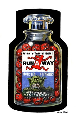 RUN-A-WAY WACKY PACKAGES OIL PAINTING POSTER SIZE 12" X 18" | eBay