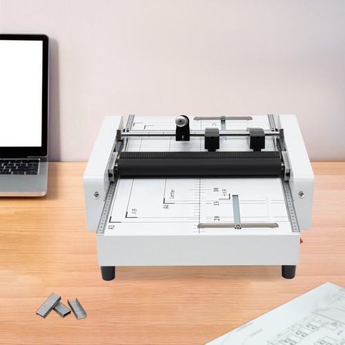 A3 Booklet Folding Binding Machine 60W Paper Stapling Making Book ...