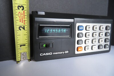 VINTAGE CASIO MEMORY-8R Calculator With Case Y-811 Made in Japan WORKS Batteries | eBay