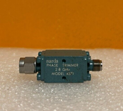 Narda 4571 2.0 to 8.0 GHz, SMA (M-F), Miniature Coaxial Phase Trimmer ...