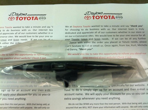OEM Toyota 85242-35040 REAR Wiper Blade FITS 2007-2014 FJ CRUISER | eBay