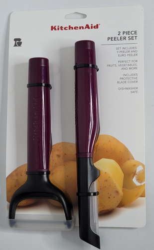 Kitchenaid 2 Piece Peeler Set Y-Peeler and Euro NEW Plum Purple | eBay