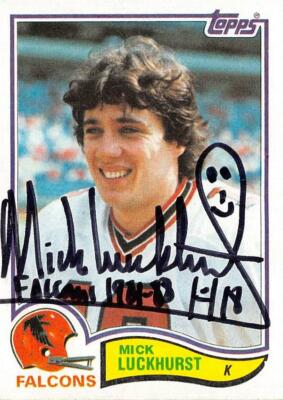 Mick Luckhurst autographed Football Card (Atlanta Falcons) 1982 Topps ...