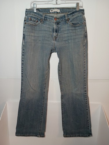 Levi's 529 Curvy Bootcut Jeans Women Sz 12S Blue 31X29 Low Rise Stretch ...