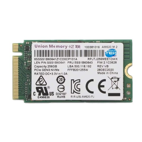 Lenovo Umis Union Memory AM620 SSD M.2 256GB NVMe PCIe 2242 5SS1B ...