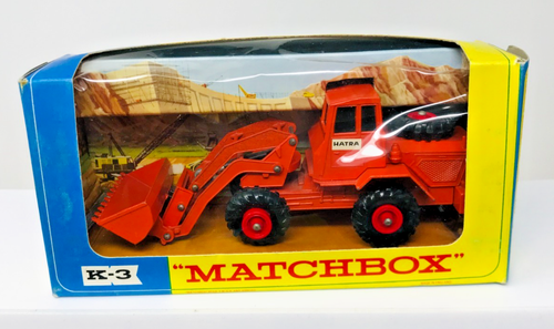 VINTAGE MATCHBOX KING SIZE K-3 HATRA TRACTOR SHOVEL IN BOX M708 | eBay