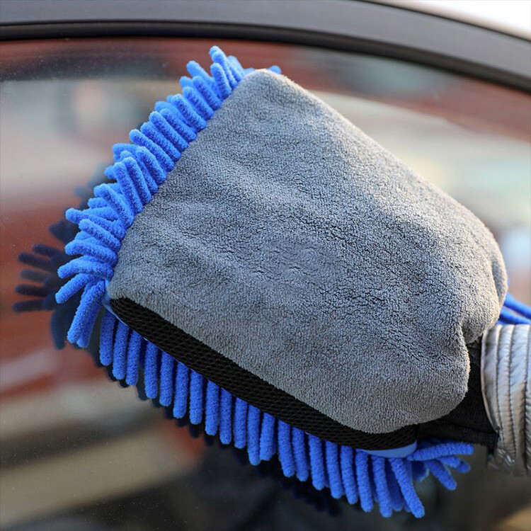 Car Wash Washing Microfiber Chenille Mitt Auto Cleaning Glove Dust ...