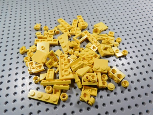 LEGO Lot of 88 Yellow Plates Brackets Wall Panel Nozzle #6 | eBay