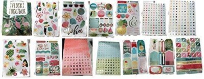 Flamingo Flock Together Tropical Sticker Book - 14 Sheets of Stickers ...