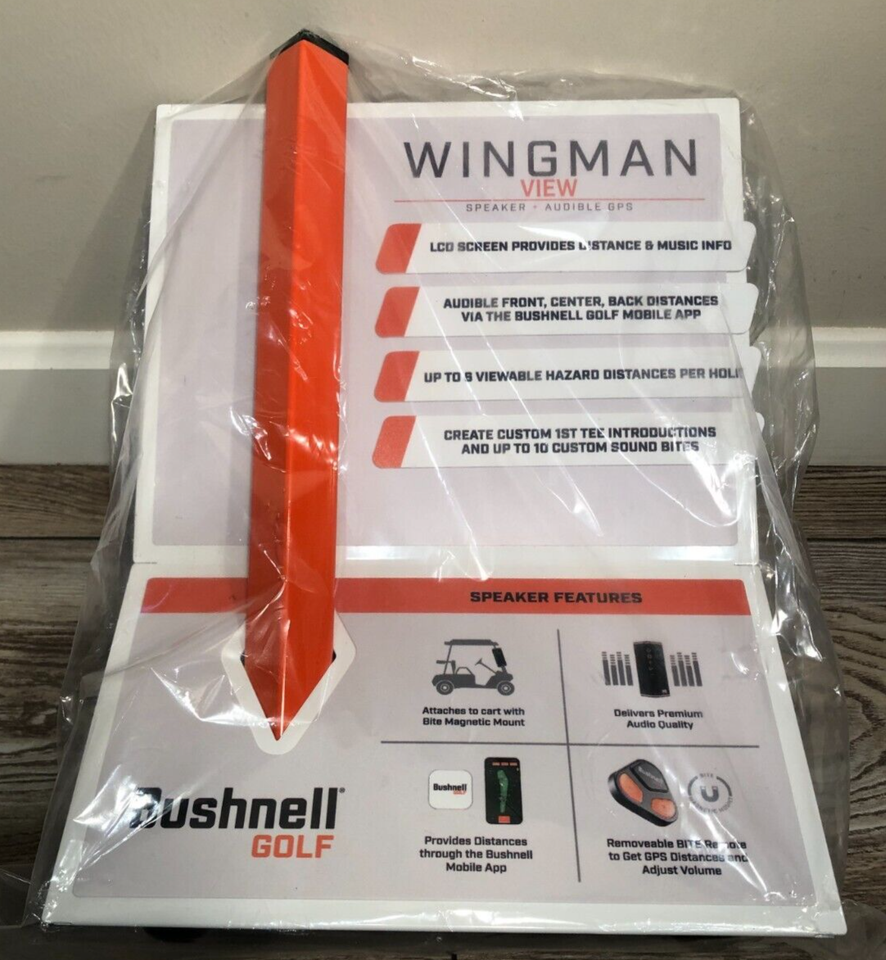 BUSHNELL GOLF WINGMAN VIEW SPEAKER RANGE FINDER PROMOTIONAL MAGNETIC ...