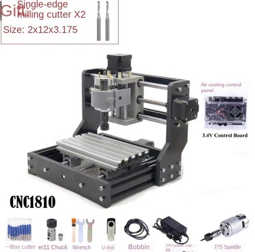 CNC1810 Laser Engraving Machine Mini Laser Engraver ER11 Spindle Hobby ...
