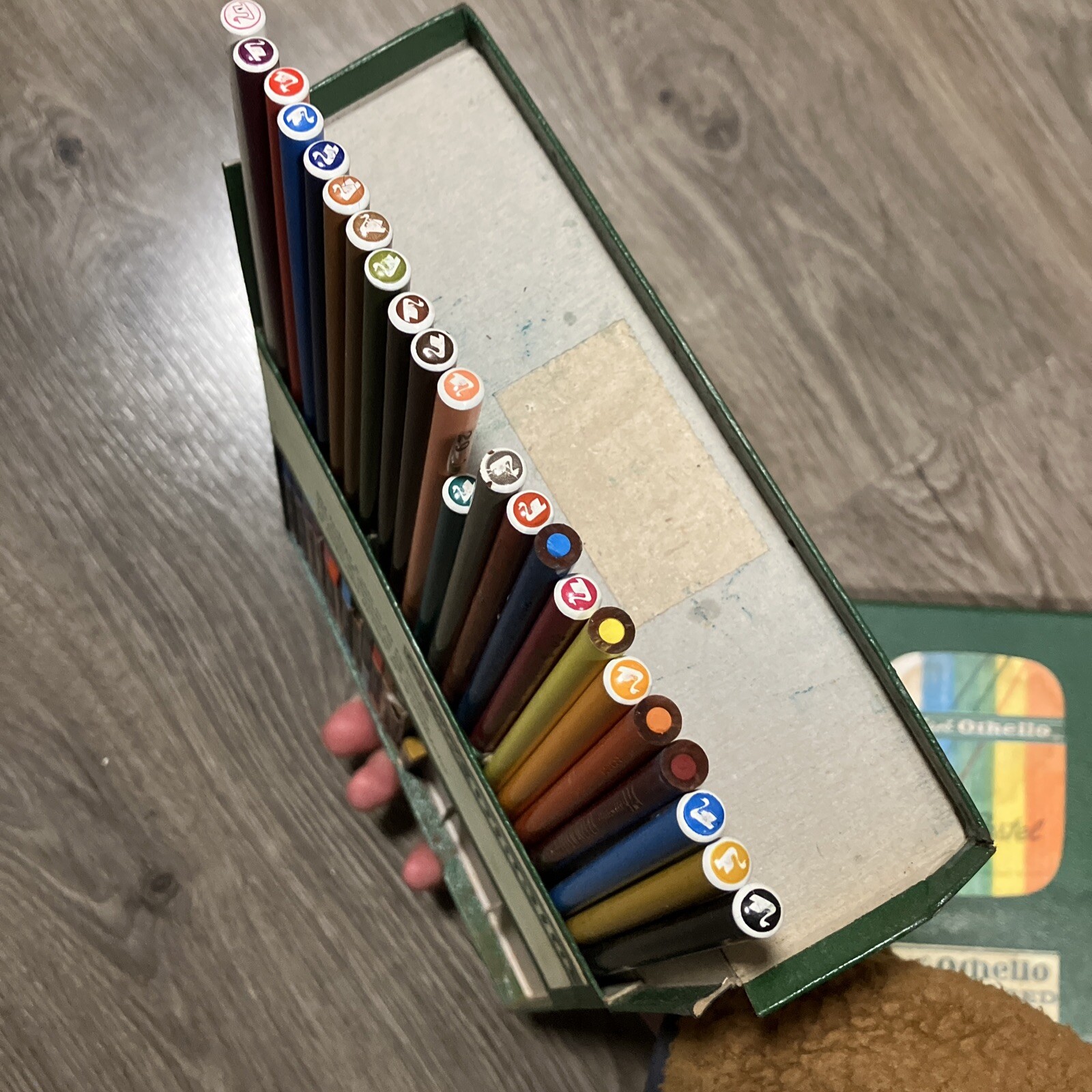 Vtg Carb-Othello Chalk-Pastel Colored Charcoal Set 48 Pcs Swan Pencil ...