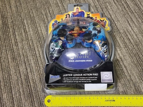 SONY PLAYSTATION 2 PS2 PS1 1 CONTROLLER Justice League Game Pad BRAND ...