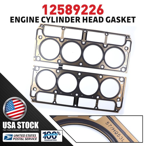 Genuine NEW Engine Cylinder Head Gasket Pair for Chevrolet GMC Pontiac ...