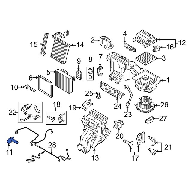 VW Golf Mk7 Interior Vent Temperature Sensor 5Q0907543 for sale online ...