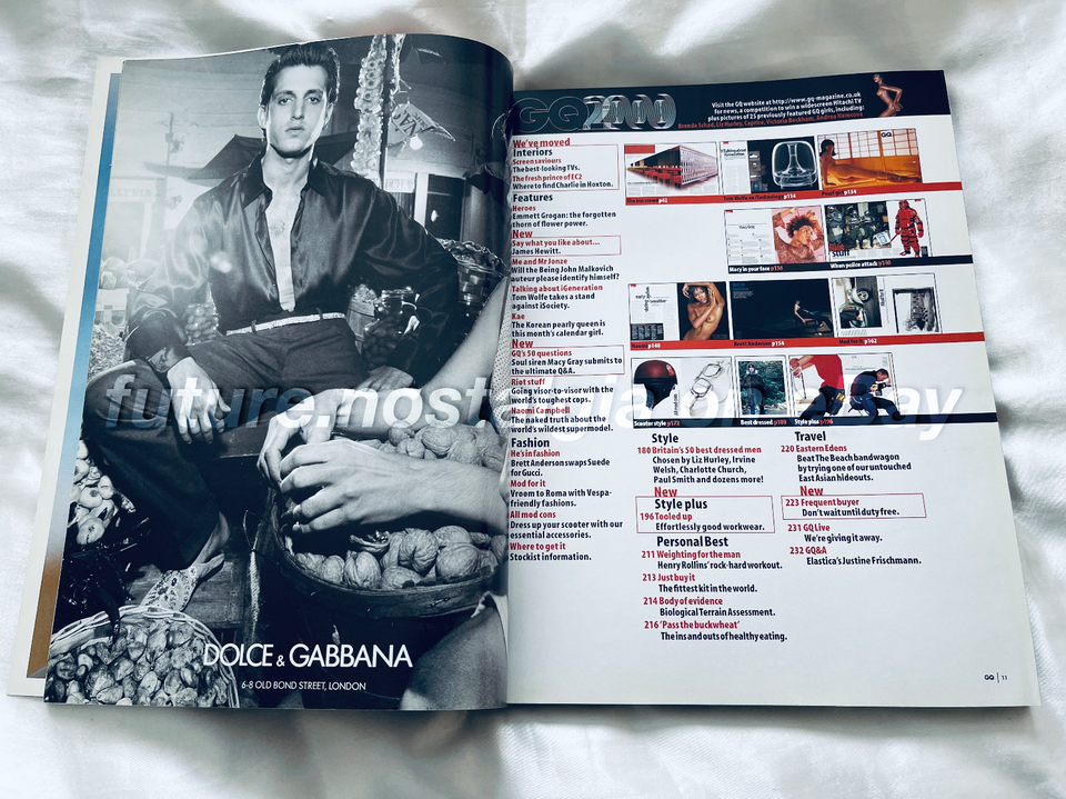 Vintage British GQ magazine NAOMI CAMPBELL cover April 2000 IVANKA ...